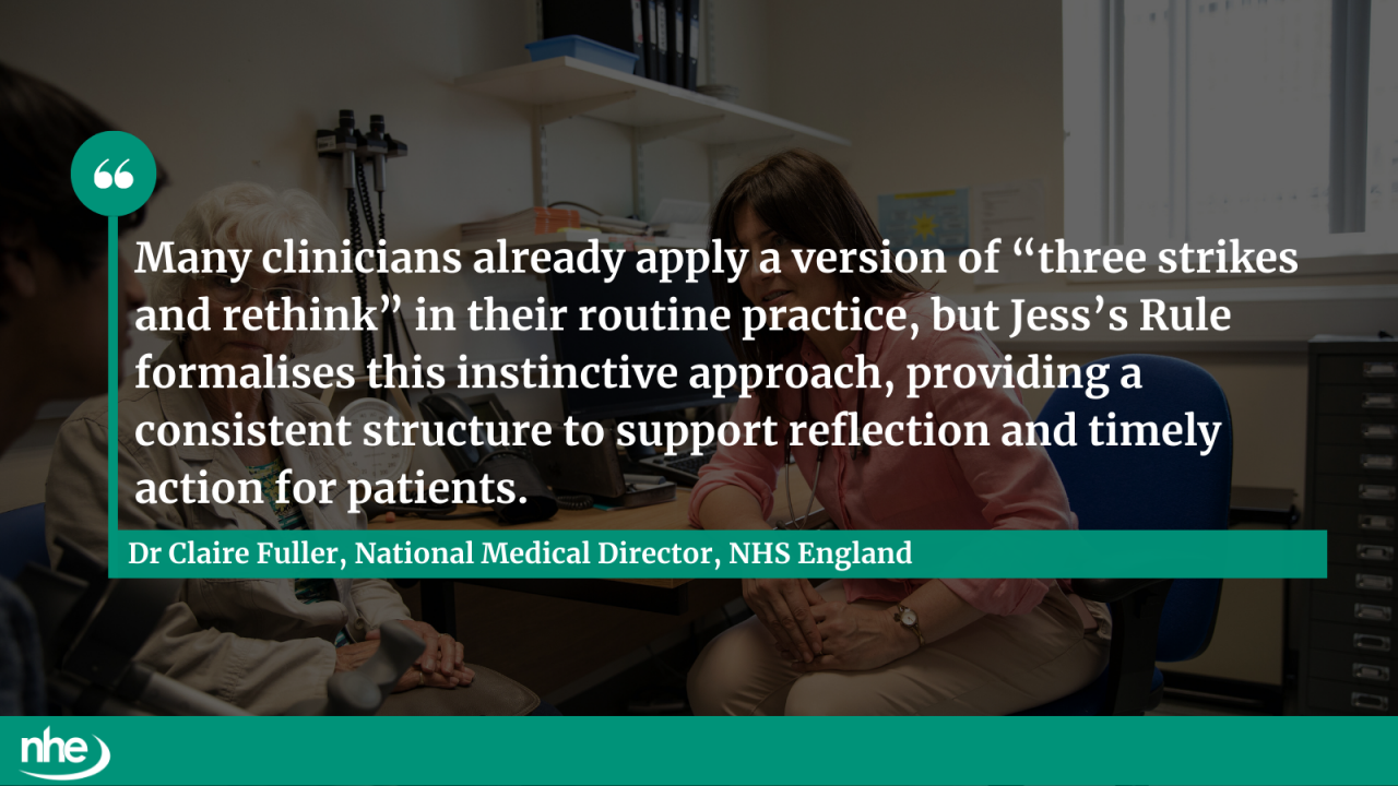 Jess’ Rule rolled out across NHS to save lives | UK Healthcare News